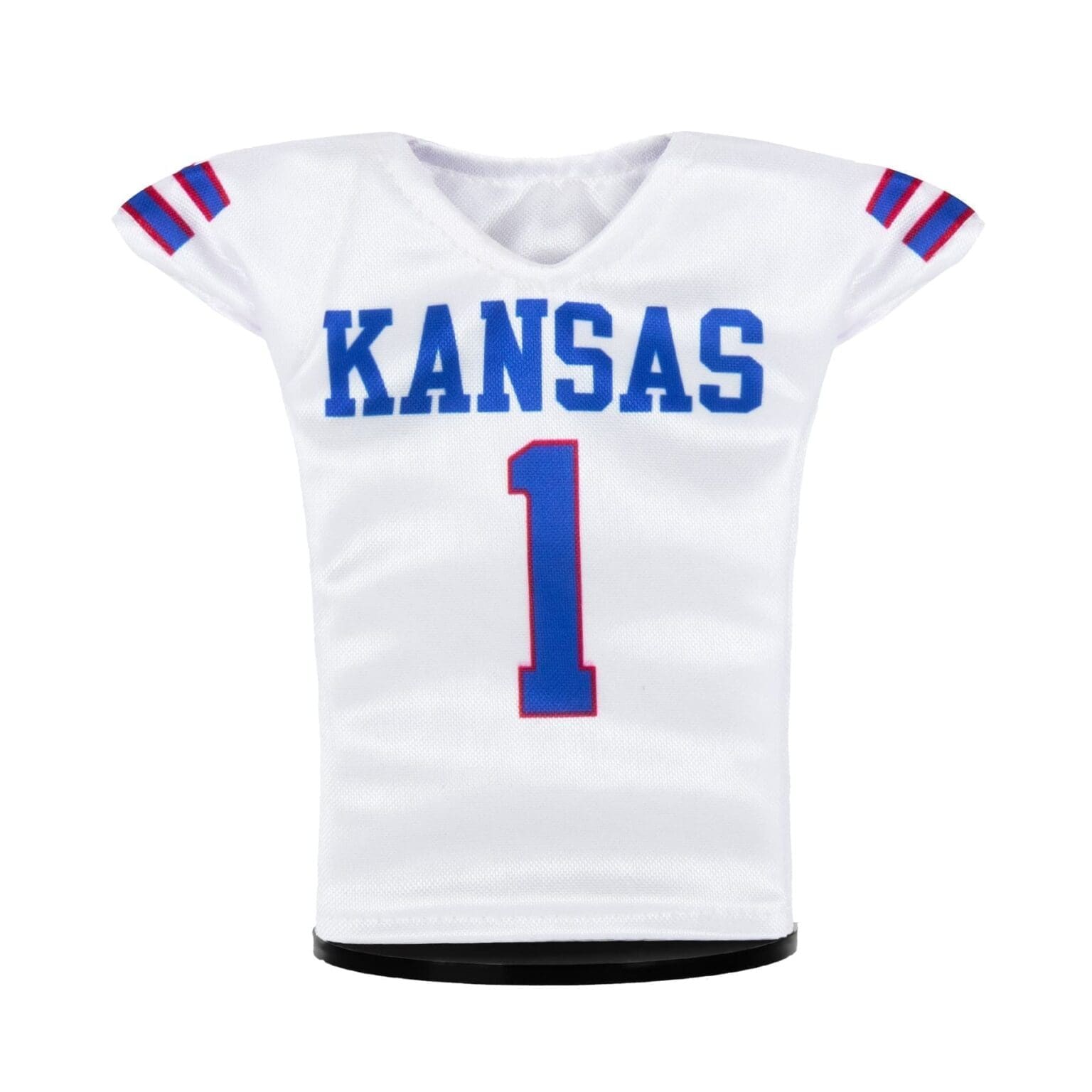 Kansas Jayhawks Basketball #1 Miniature Sports Jersey (White) 2024